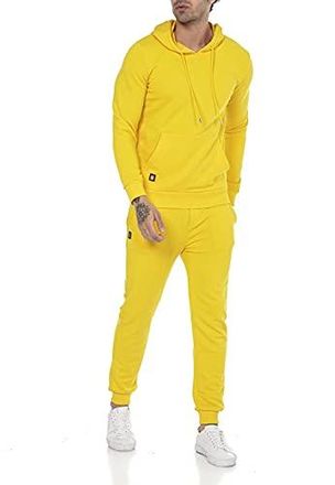 Red Bridge Ensemble de sport Sportswear Pantalon Sweat &aacute; capuche Jogger-Set Combinaison Jaune S
