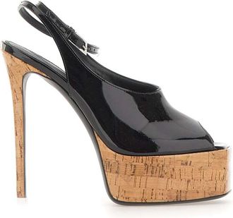 The Attico Femme, Chaussures, Noir, Taille: 38 EU Ornella Sandal