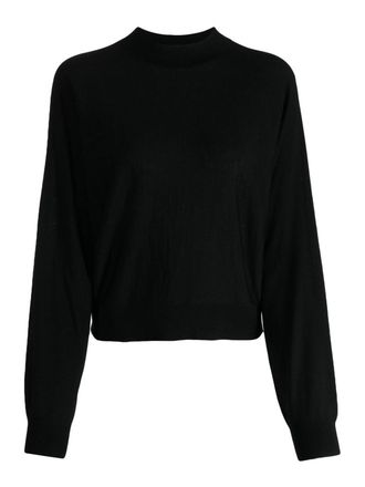 Theory Pull Col Rond - Noir