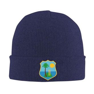 Generic Unisexe Bonnet Tricot&eacute;, Drapeau de la F&eacute;d&eacute;ration de Cricket des Antilles, Universelle Beanie Tricot&eacute;, Tricoter Chapeau pour Femme, Ski, Sports