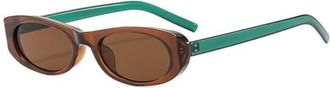 Generic Lunettes De Soleil Conduite &Agrave; Petite Monture For Hommes, Sport For Femmes, Vacances En Plein Air(Brown)