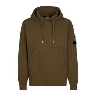 C.P. Company Gr&uuml;ner Baumwollfleece-Hoodie mit K&auml;ngurutasche - - Sweatshirts & Hoodies - Herren - Gr&uuml;n - M