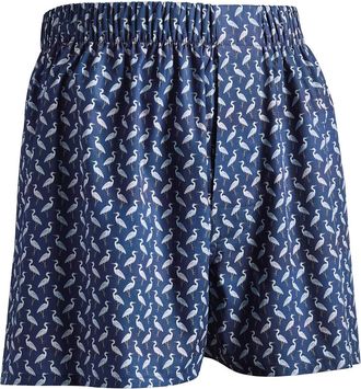 CHARLES TYRWHITT Boxershorts mit Reiher-Motiv - Tintenblau