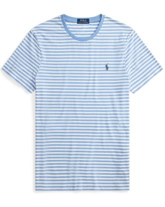 Ralph Lauren Softes T-Shirt mit Ringelstreifen und kleiner Pony-Stickerei, Custom Slim Fit in