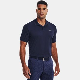 Under Armour Matchplay Polo für Herren Blau Atlantis / Midnight Blaue Marine XXL