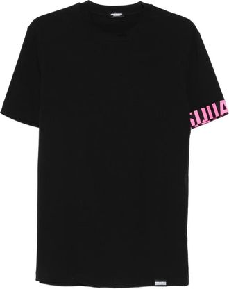 Dsquared2 t-shirt &agrave; d&eacute;tail de manche - Noir