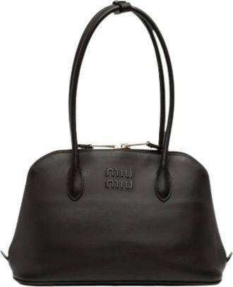 Miu Miu Sac bandouli&egrave;re Pre-owned - Femme - Pre-owned - Noir - Taille: ONE Size