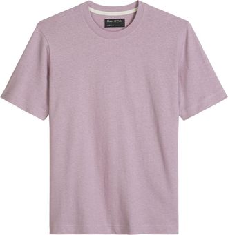 Marc O'Polo Strick-T-Shirt aus Bio-Baumwolle und Leinen, Regular Fit in
