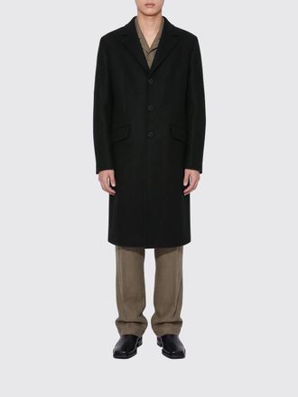 Jil Sander Manteau long droit en laine vierge et cachemire