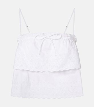 Veronica Beard Crop top Oseanna en coton
