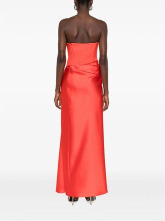 Solace London Scarl Evening Dress - Red