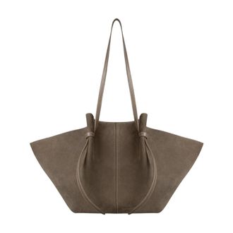 Yuzefi Mochi Suede Taupe Tasche - - Bags - Damen - Grau - ONE SIZE