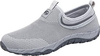 Generic Baskets &agrave; enfiler pour homme - Chaussures de sport en maille tricot&eacute;e - L&eacute;g&egrave;res et respirantes - Antid&eacute;rapantes - Pour la marche et la d&eacute;tente - Pour 