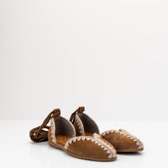 Mou Femme, Chaussures, Brun, Taille: 38 EU Ballerine Avec Dentelle