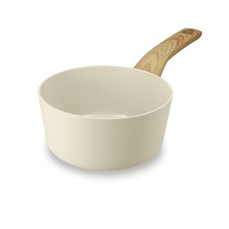 Menastyl Cuisson Casserole 16cm Colorama crème - En Aluminium - Revêtement antiadhésif en céramique - Tous feux dont induction