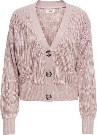 Jacqueline de Yong JdY Justy L/S Short Cardigan KNT Noos, Woorose, S Femme