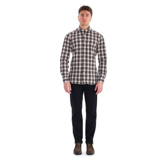 Borriello Homme, Chemises, Multicolore, Taille: XL Chemise en coton &agrave; carreaux