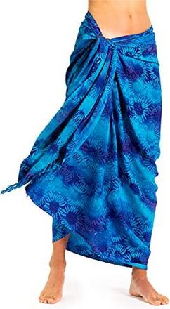 Panasiam Sarong B110 blue flower, L