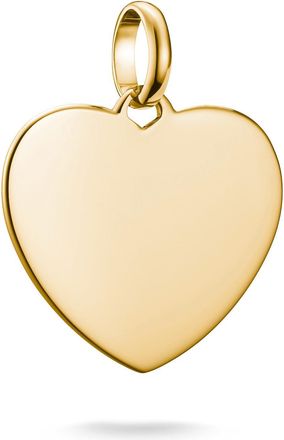 Thomas Sabo Charm-Anh&auml;nger Herz gro&szlig; Connect vergoldet 18k Vergoldung, Recyceltes 925 Silber