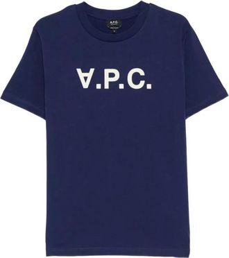 A.P.C. A.p.c., Homme, Tops, Bleu, Taille: M Standard Grand VPC T-shirt