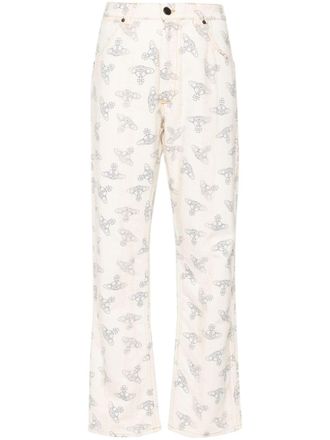 Vivienne Westwood jean Ranch &agrave; coupe droite - Tons neutres