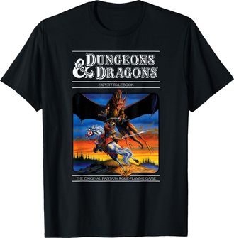 Dungeons & Dragons T-Shirt Vintage Expert Rulebook - Herren Schwarz S