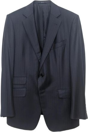 Tom Ford Gestreifter Anzug - Blau