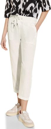 Street One Damen Papertouch Leinenhose off white,40W/28L