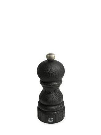 Peugeot Moulin &agrave; Poivre Paris Nature Black 12 cm - R&eacute;glage Classique - En Bois Revaloris&eacute; Labellis&eacute; PEFC - Fabrication Fran&ccedil;aise - Coloris Noir