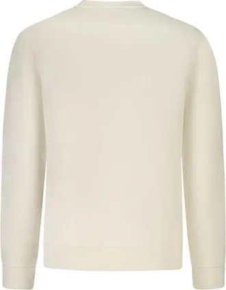 Calvin Klein Logo-Embroidered Cotton Sweatshirt - White