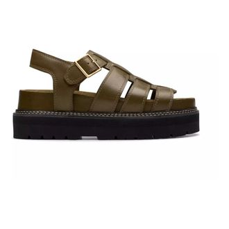 Clarks Gr&uuml;ne Orianna Twist Damensandale - - Shoes - Damen - Gr&uuml;n - 40 EU
