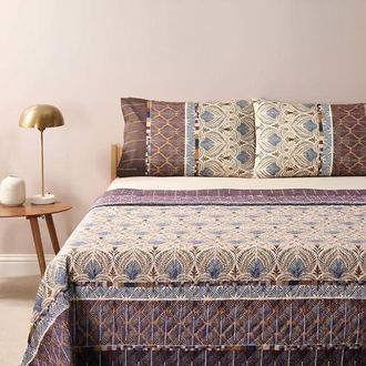 Bassetti Nairobi Tagesdecke aus 100% Baumwolle in der Farbe Caffe M1, Maße: 180x255 cm - 9332228