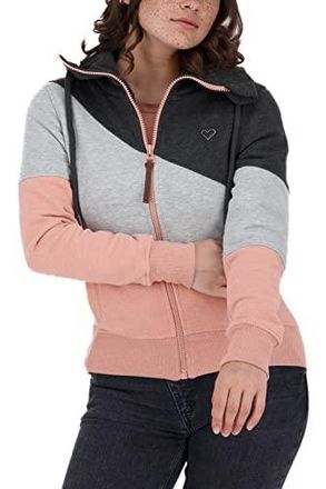 Alife And Kickin Steffiak A survêtement pour Femme-Veste de Loisirs-Sweat-Shirt avec Fermeture éclair-XS à XXL, Acajou mélangé