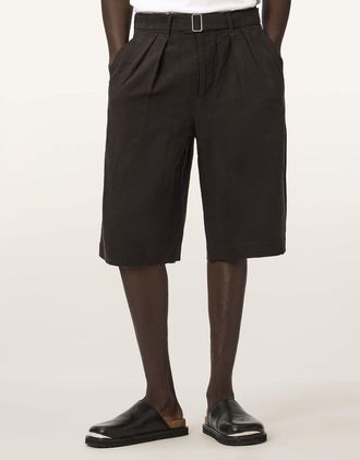 AllSaints Marko - Shorts in Kohlschwarz