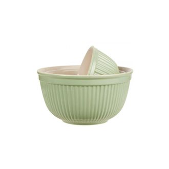 Ib Laursen Schalen-Set - Mynte Steingut - Farbe:Wasabi - (3-teilig)