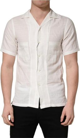 Dolce & Gabbana Homme, Chemises, Blanc, Taille: XS Casual Shirt