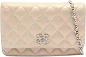 Chanel unisex, Pre-owned, Beige, Taille: ONE Size Sac bandouli&egrave;re vintage Pre-owned