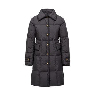 Moncler Elegante Lange Daunenjacke - Schwarz - - Coats - Damen - Schwarzk - L