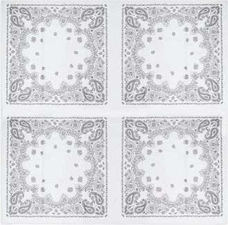 Destin Destin, unisex, Accessoires, Blanc, Taille: ONE Size Quadra Bandana Scarf
