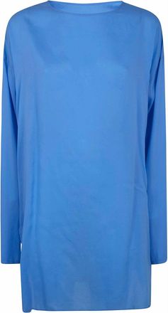 Yohji Yamamoto Pull Col Rond - Bleu