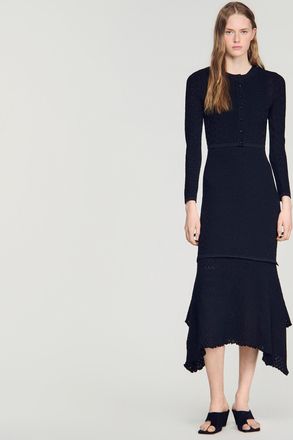 Sandro Cardigan pointelle fantaisie
