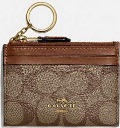 Coach Schmales Mini-Ausweisetui Aus Charakteristischem Canvas