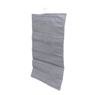 NUOBESTY VANZACK Doppelseitiger H&auml;nge Organizer f&uuml;r Unterw&auml;sche und Socken Gro&szlig;er Aufbewahrungsbeutel mit Mehreren F&auml;chern Platzsparend f&uuml;r Kleiderschrank und 