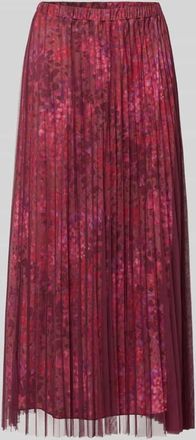 Rich & Royal Midirock mit Plisseefalten im Allover-Look