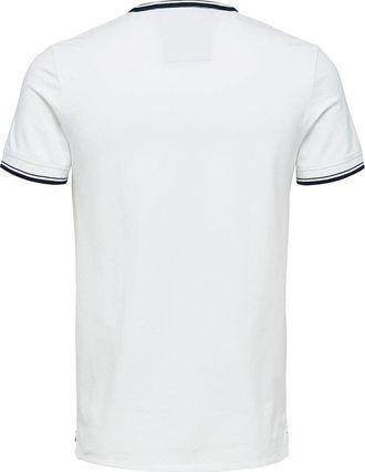 Selected Herren SLHNEWSEASON SS Polo W 16062542, Bright White, XXXL