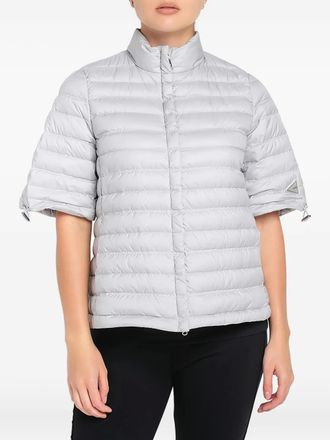 Add veste matelass&eacute;e &agrave; manches courtes - Gris