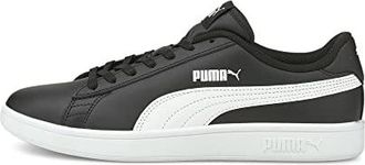 Puma Puma Smash v2 L Baskets Mixte, Puma Noir Puma Blanc, 37.5 EU