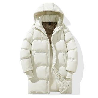 Generico Manteau Casual Parka Chaud Veste Coupe Vent Manteau &agrave; Capuche Longue Veste Imperm&eacute;able Veste Veste Veste Matelass&eacute;e Veste avec Fermeture &Eacute;clair et Poc