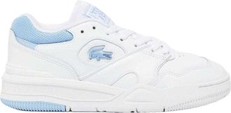 Lacoste Lineshot Sneaker f&uuml;r Damen, Leder (Wei&szlig;/Blau)