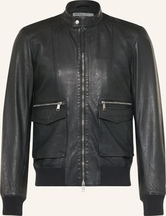 AllSaints Allsaints Lederjacke Hiro schwarz